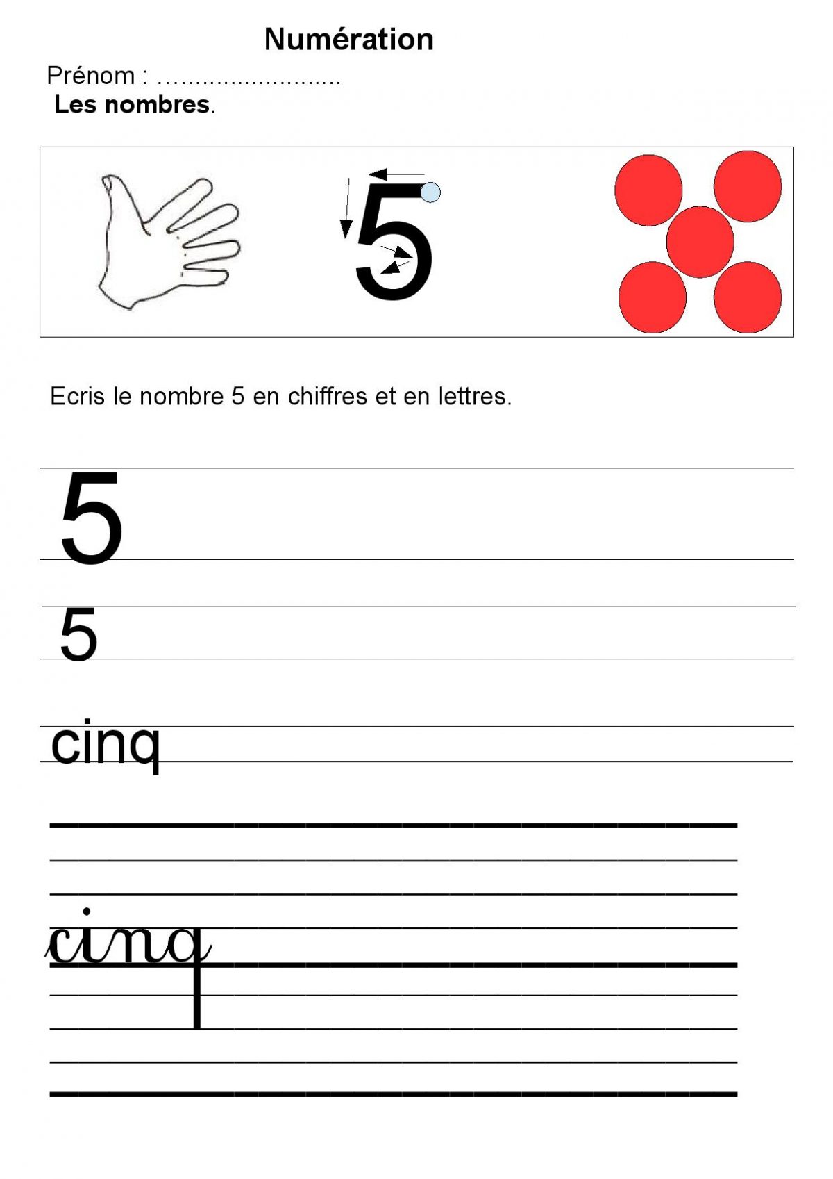 Apprendre À Écrire Les Chiffres En Maternelle - PrimaNYC.com