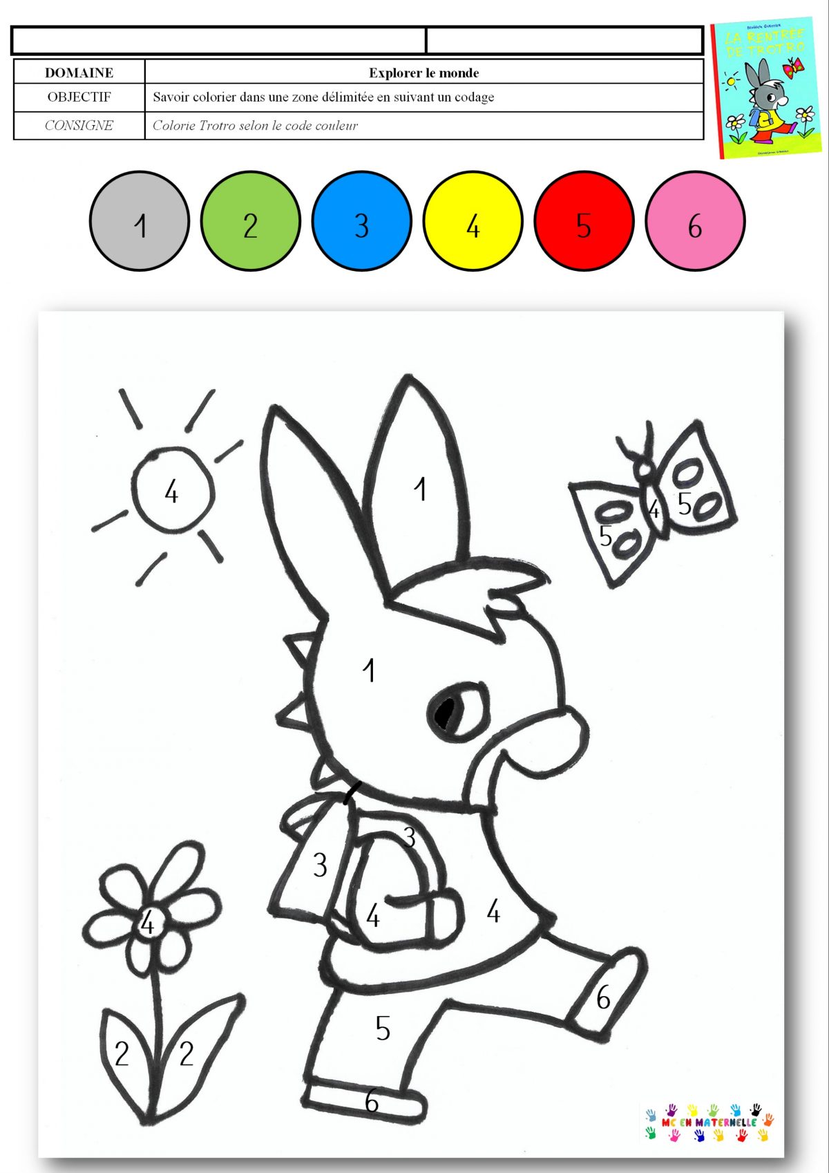 Coloriage Codé Maternelle | PrimaNYC.com