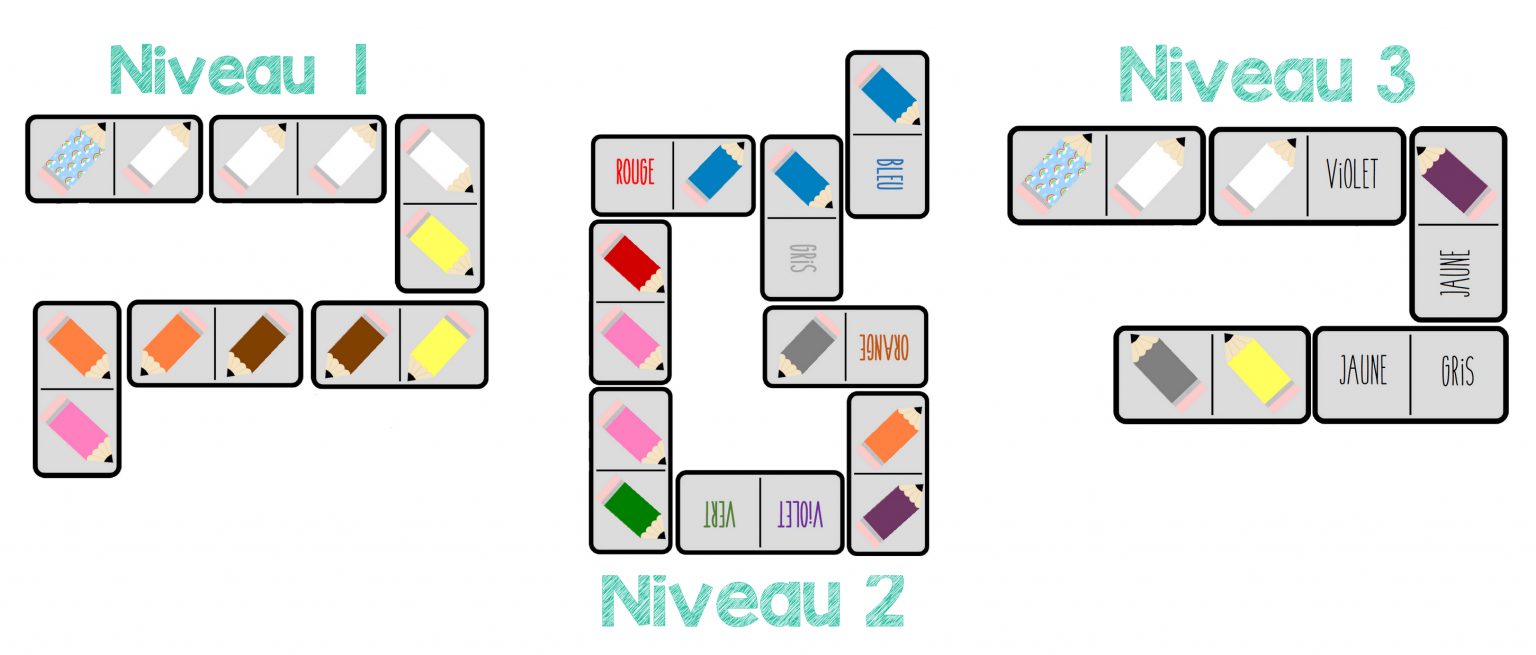 Les Dominos Des Couleurs. - La Classe De Marybop destiné Dominos À ...