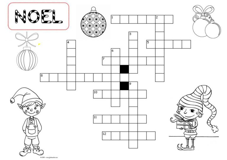 Mots Croisés Noel - PrimaNYC.com