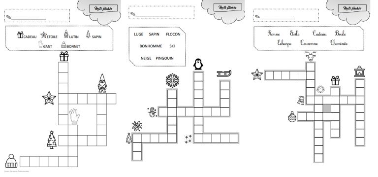 Mots Croisés Noel - PrimaNYC.com