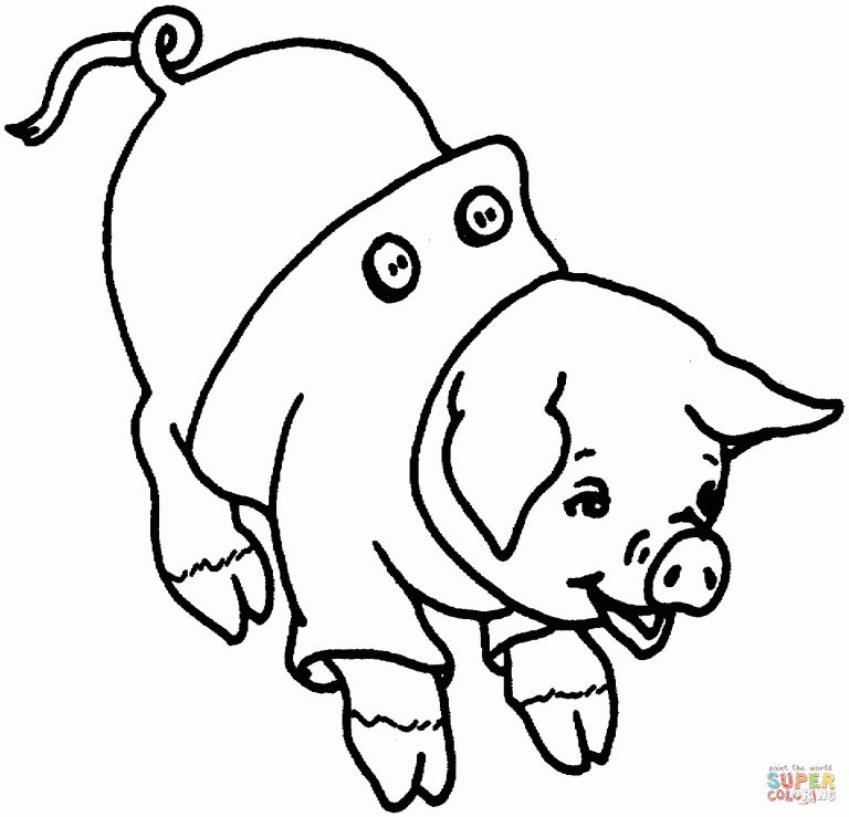Coloriage - Cochon Qui Rit | Coloriages À Imprimer Gratuits dedans ...