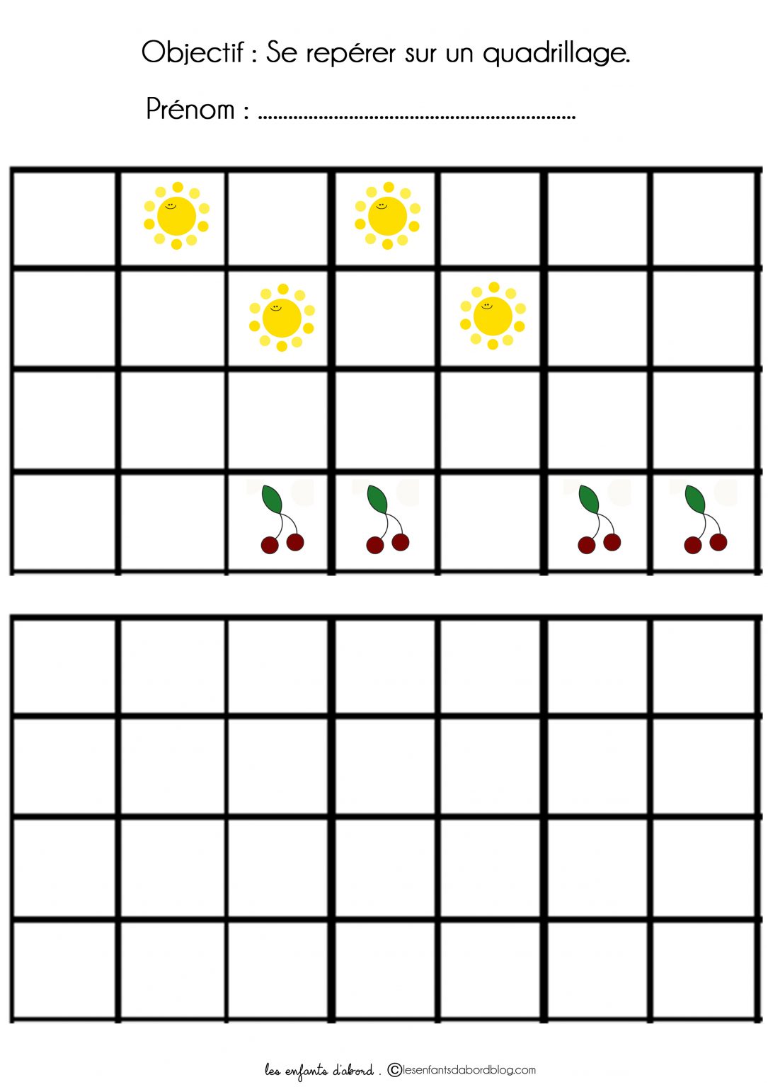 Ms – Gs – Se Repérer Sur Un Quadrillage (2) intérieur Repérage Sur ...